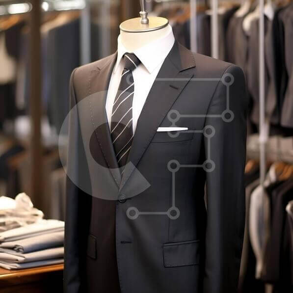 High-Quality Custom-Made Black Suit on Display stock photo | Creative ...