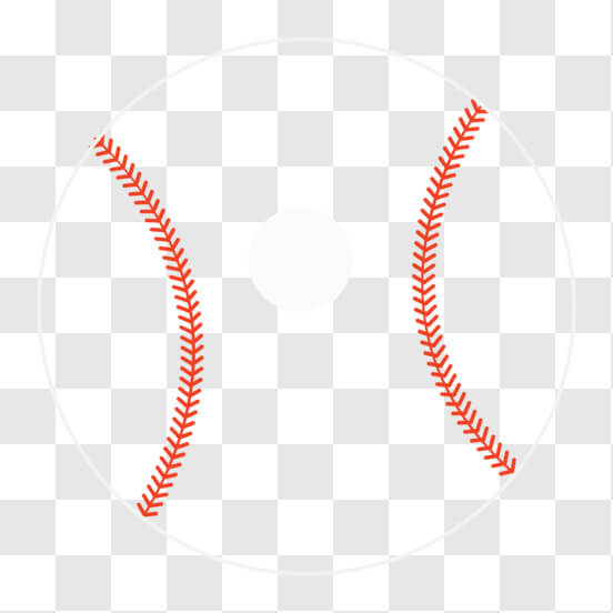 Download Baseball with Red Stitching PNGs Online - Creative Fabrica