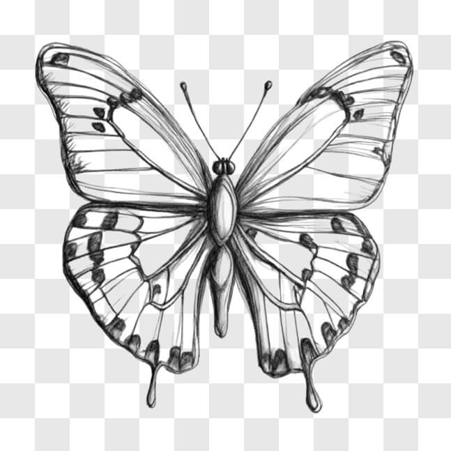 Butterfly Sketches - Download Free Butterfly Sketch Images Online ...