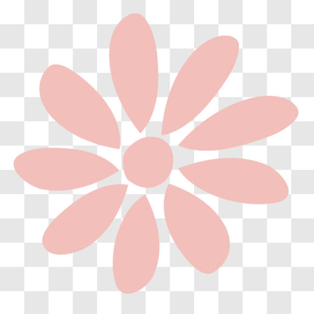 Download Pink Flower Outline Clip Art with Black Dots PNGs Online ...
