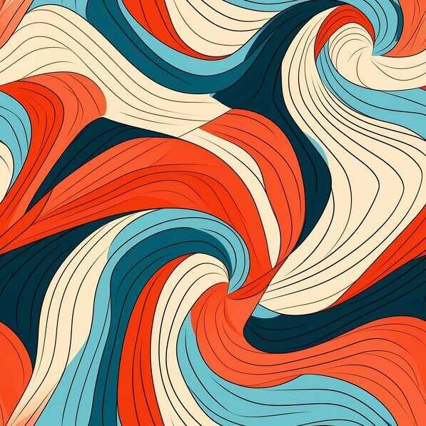 Download Abstract Red, Orange, and Blue Wavy Lines Pattern Patterns ...