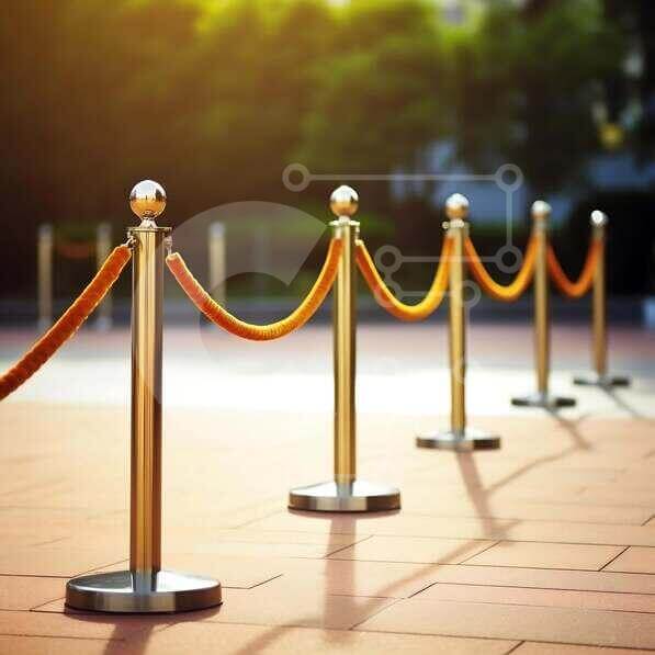 Yellow Rope for Crowd Control and Containment stock photo | Creative ...