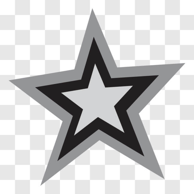 Download Black and Gray Star for Sports Teams PNGs Online - Creative ...