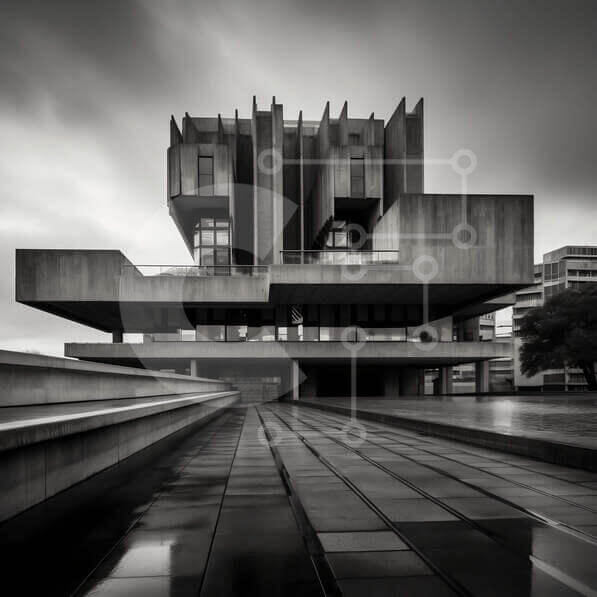 Impressive Modern Building in Black and White stock photo | Creative ...
