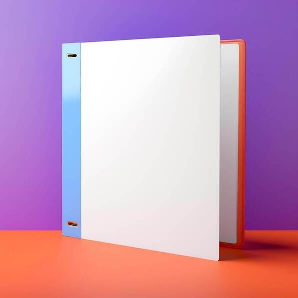 Download Open White Binder for Easy Document Storage Mockups Online ...