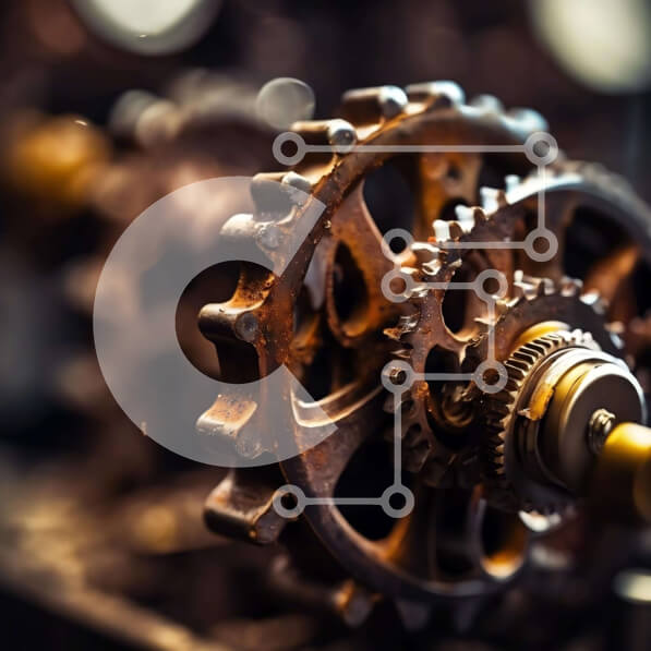 Close-up View of Gears and Cogs stock photo | Creative Fabrica