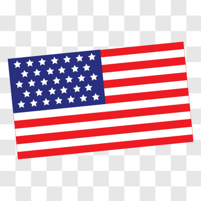 Download American Flag on White Background to Show Support for the USA ...