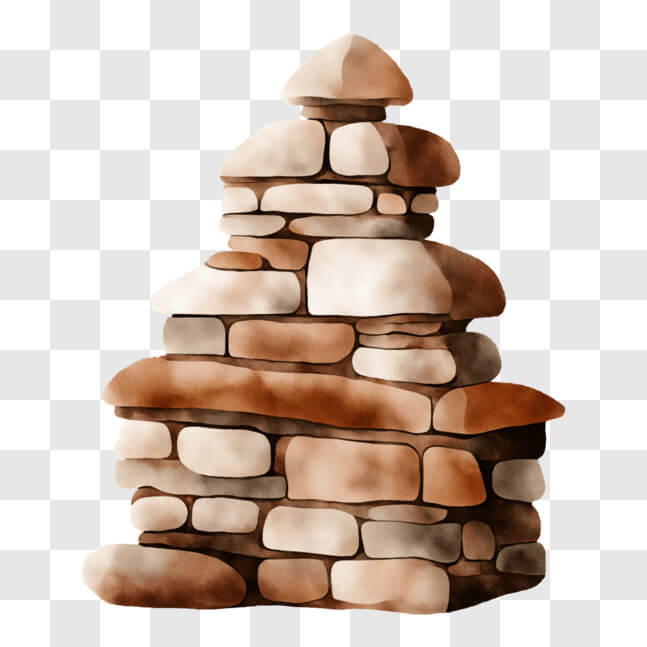 Download Stack of rocks made up of various types of stones PNGs Online ...