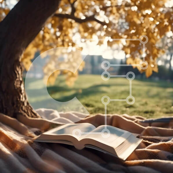 Download Open book under the tree in nature Stockphotos Online ...