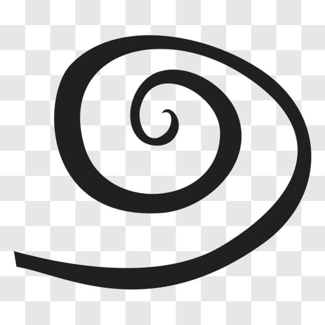 Download Black Spiral Symbol Representing Technology, Science, and Time ...