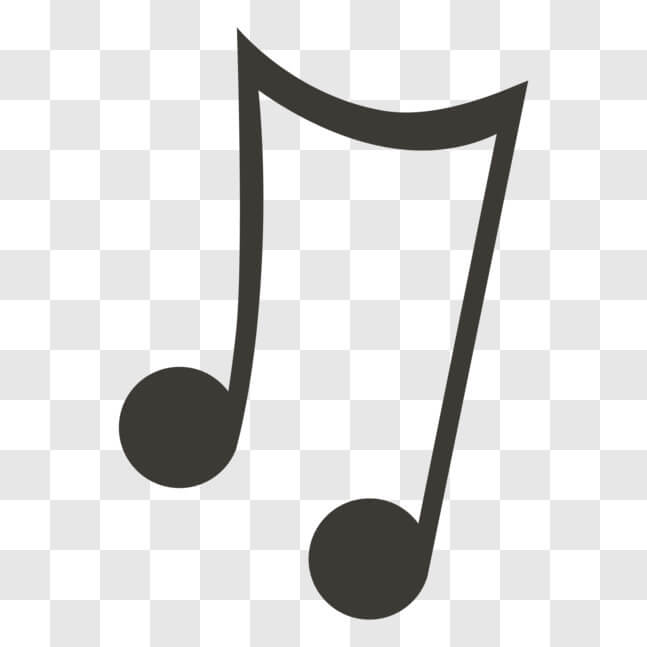 Download Black Musical Note Icon for Various Music Genres PNGs Online ...