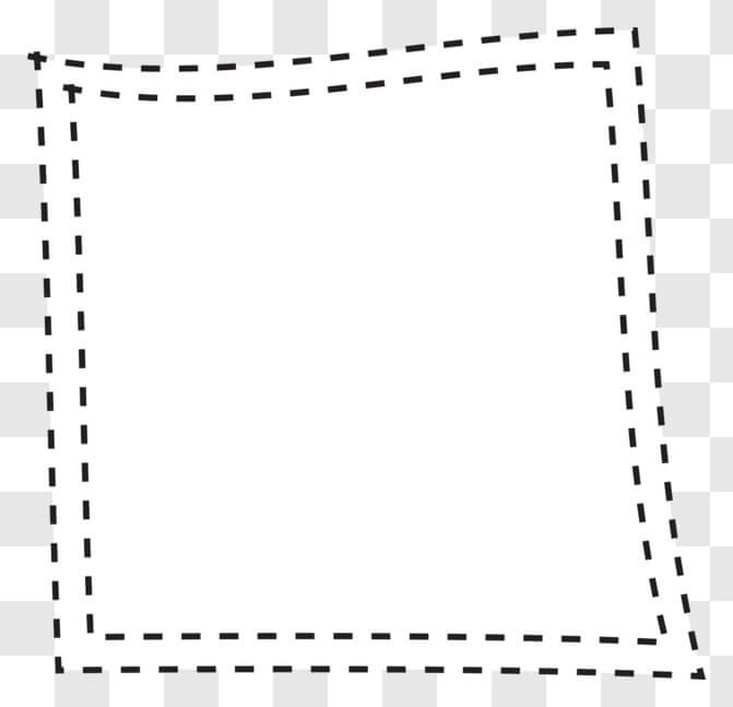 Download Black and White Square Template with Dotted Lines for Tracing ...