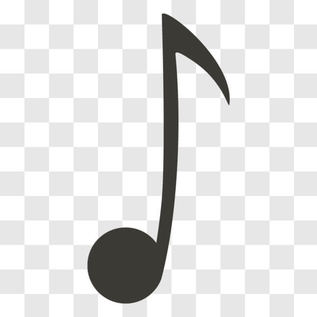 Download Black Music Note with Arrow Icon PNGs Online - Creative Fabrica
