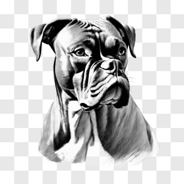 Descarga Dibujo de Perro Boxer con Fines Educativos Bocetos En Línea ...