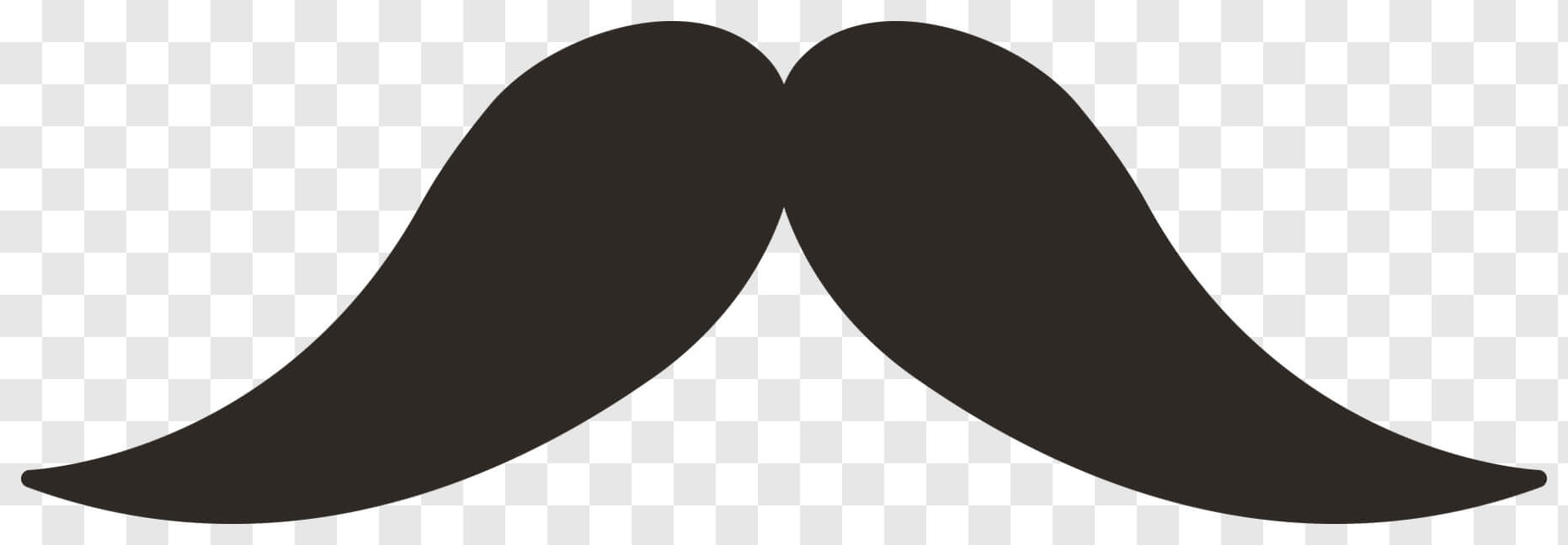 Download Black Mustache in the Shape of an M PNGs Online - Creative Fabrica