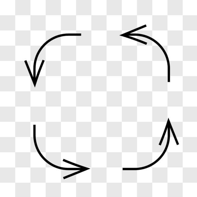 Descarga Diagrama Circular del Ciclo de la Vida con Cuatro Flechas PNGs En Línea - Creative Fabrica