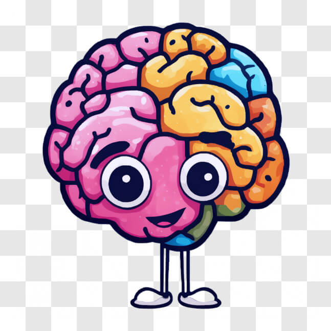 Download Cartoon Brain Character Educational Tool for Children Cartoons ...