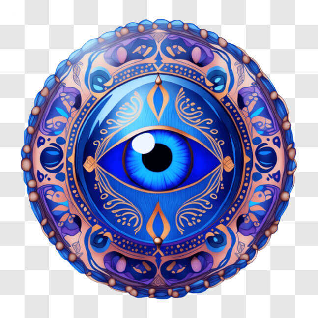 Download All-Seeing Eye in Blue and Gold Symbolizing Magic and ...