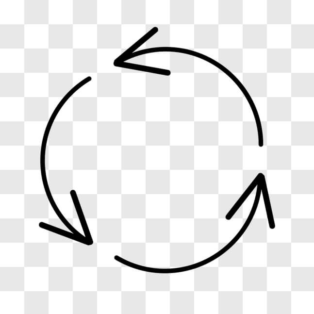 Download Circle with Two Arrows - Concept of Life Cycle and Circular ...