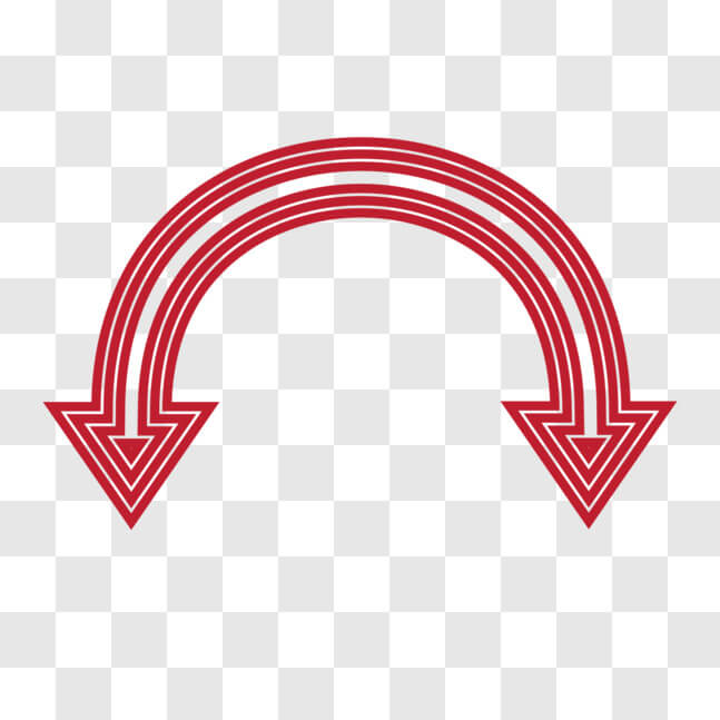 Download Red Arrow Pointing in Direction of Motion PNGs Online ...