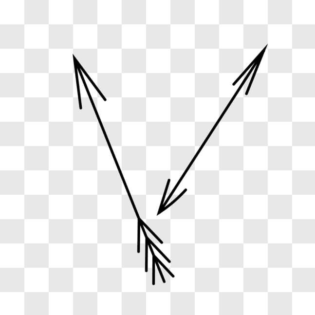 Download Vector Geometry: Black and White Arrows Pointing in the Same ...