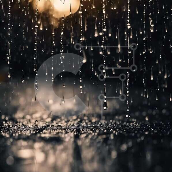 Rainy Day Background with Water Droplets stock photo | Creative Fabrica