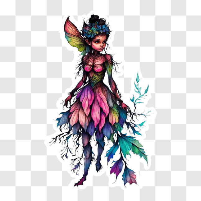 Download Colorful Fairy Octopus Head Sticker by Daniel McGintyre PNGs ...