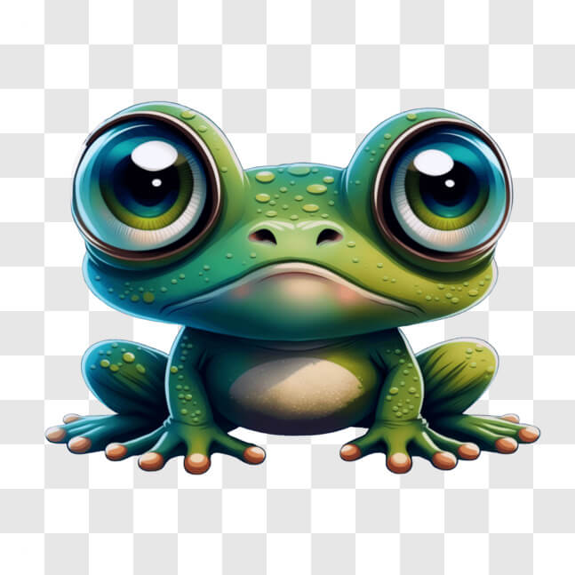 Download Adorable Green Frog for Advertisement or Promotional Material ...