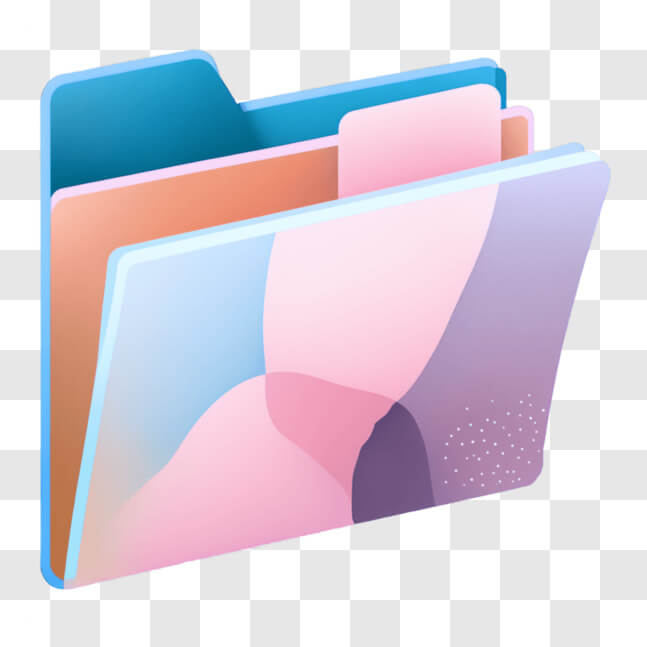 Download Colorful Folder Icon for File Storage and Organization PNGs ...
