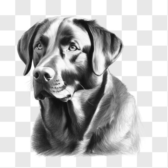 Download Black Labrador Retriever Dog Drawing Sketches Online ...