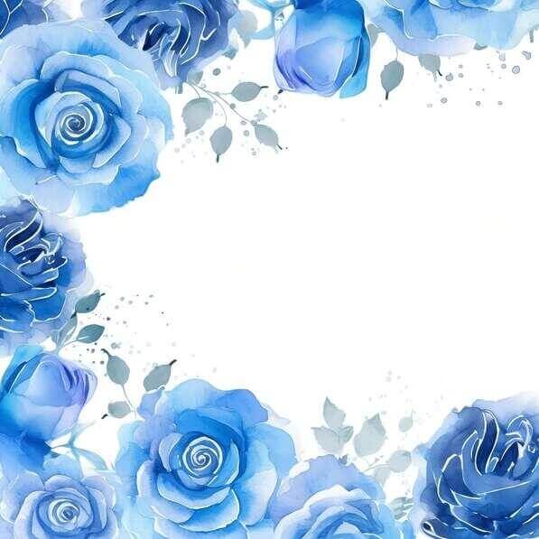 Download Blue Rose Watercolor Background Backgrounds Online - Creative ...