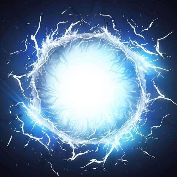 Descarga Elemento de diseño abstracto de círculo azul con rayos Fondos ...