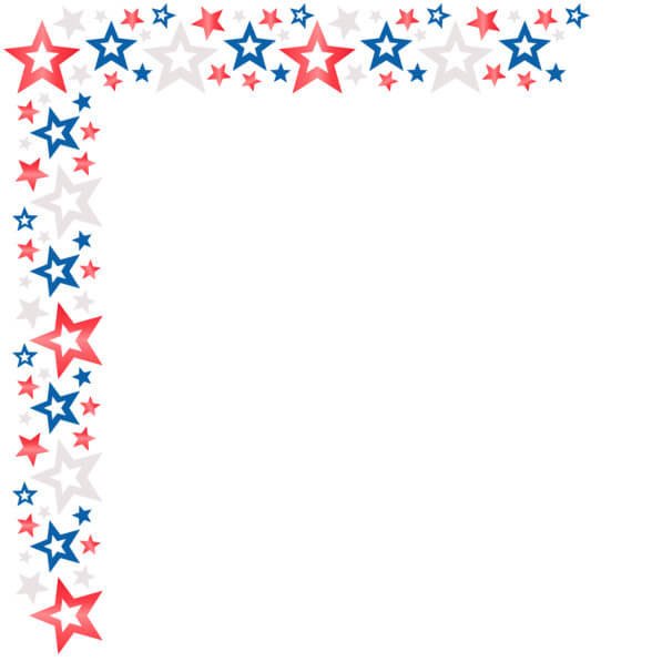 Download Patriotic Red, White, and Blue Star Border Borders & Corners ...
