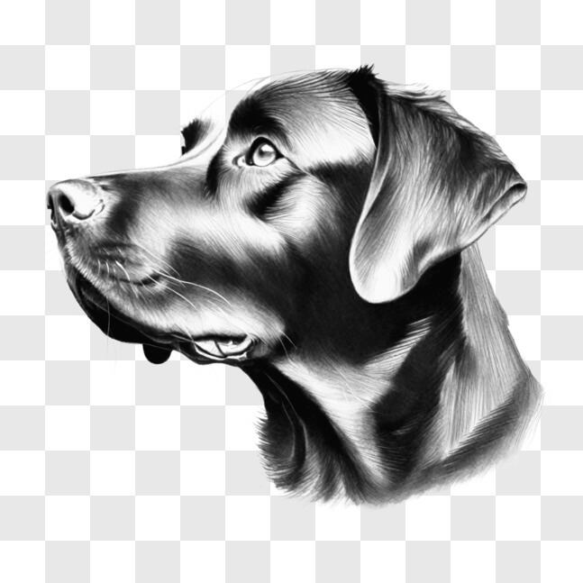 Download Black and White Dog Head Drawing Sketches Online - Creative ...