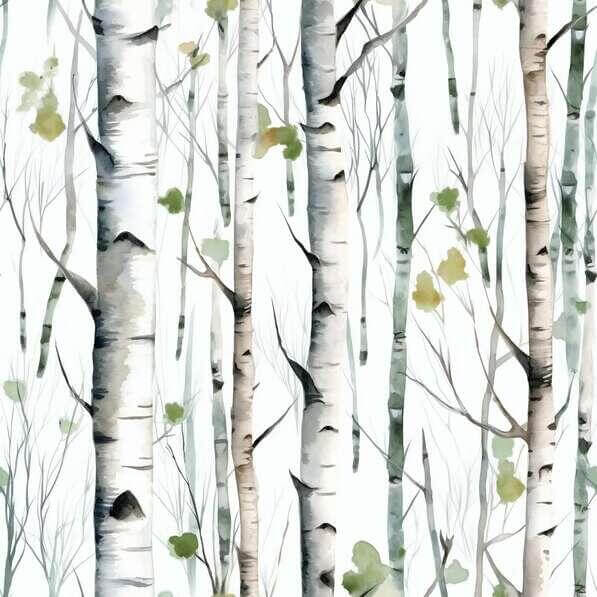Download Seamless Birch Tree Pattern for Wall Art and Home Decor ...