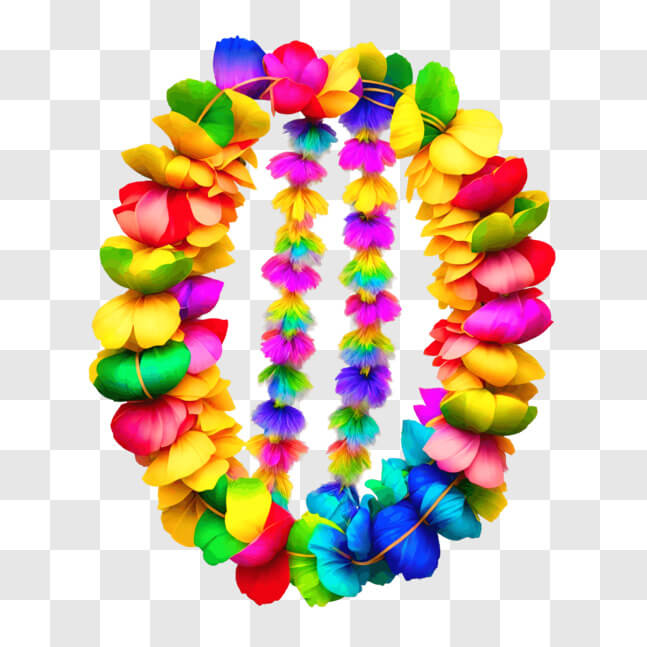 Download Colorful Hawaiian Lei for Festivals and Celebrations PNGs ...