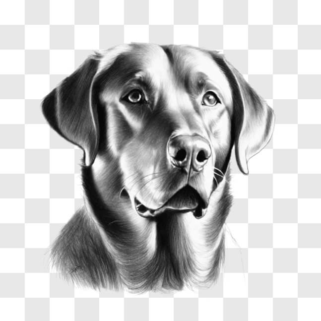 Download Black and White Labrador Retriever Drawing Sketches Online ...
