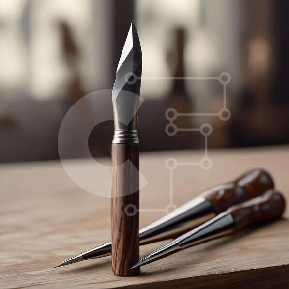 Wooden Table with Carpentry Tools stock photo | Creative Fabrica