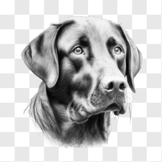 Download Black Labrador Retriever Dog Drawing Sketches Online ...