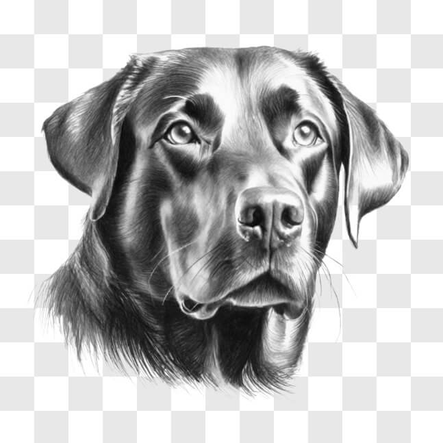 Download Black Labrador Retriever Drawing Sketches Online - Creative ...