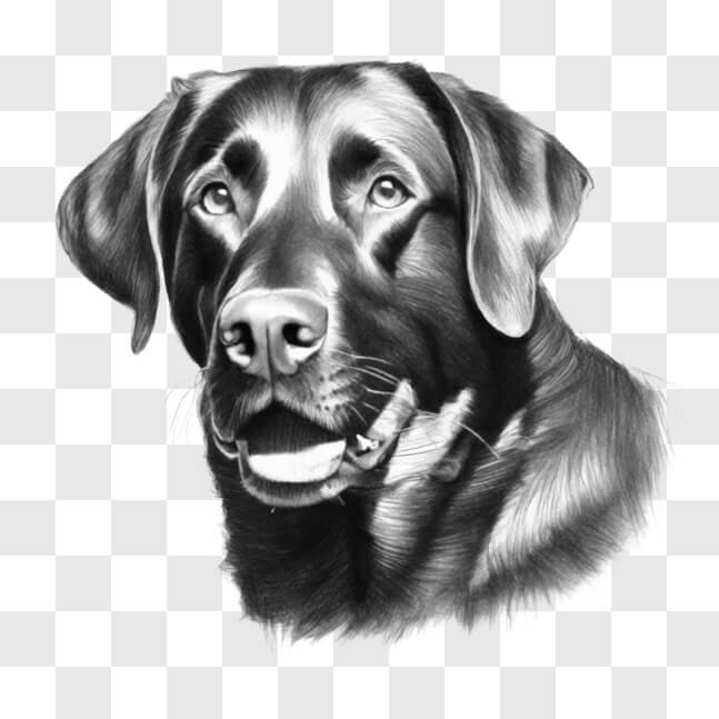 Download Black Labrador Retriever Drawing Sketches Online - Creative ...