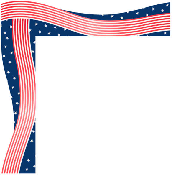 Download American Flag Frame for 4th of July Crafts Borders & Corners ...