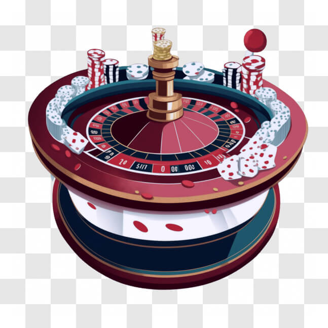 Download Casino Roulette Wheel and Chips PNGs Online - Creative Fabrica