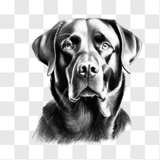 Download Black Labrador Retriever Dog Drawing Sketches Online ...