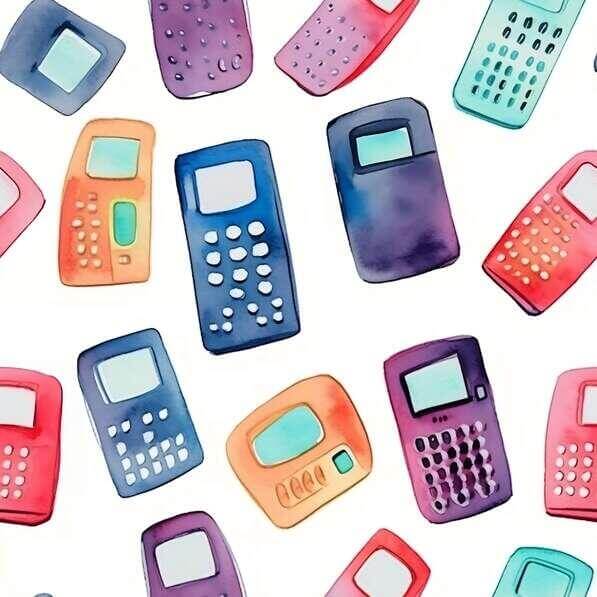 Download Colorful Seamless Pattern of Cell Phones Patterns Online ...