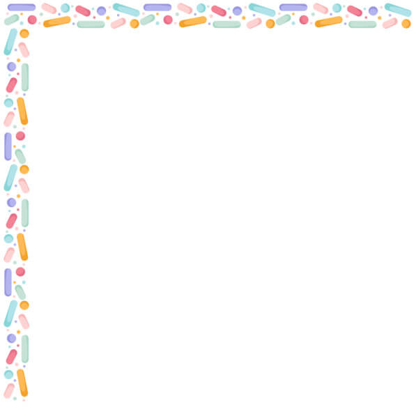Download Colorful Sprinkle Square Frame Borders & Corners Online ...