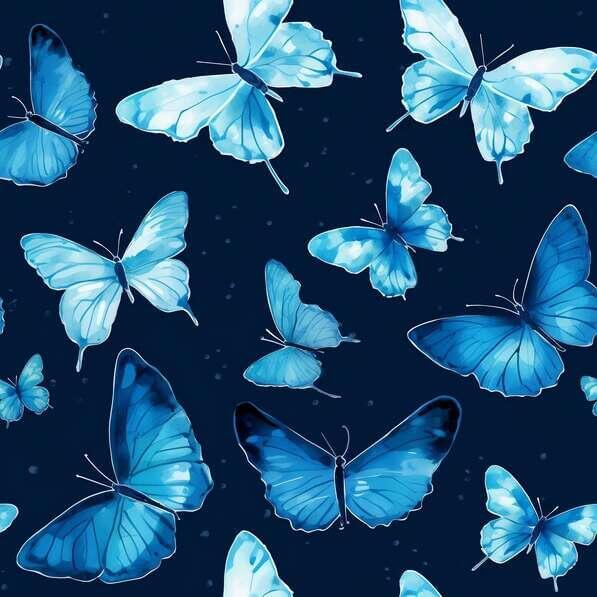 Download Seamless Blue Butterfly Pattern in the Sky Patterns Online ...