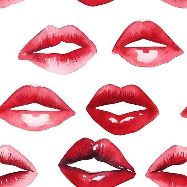 Download Seamless Pattern of Pink Lips for Wall Art or Wallpaper ...
