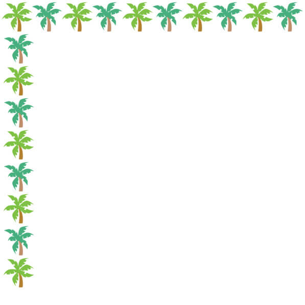 Download Square Palm Tree Ornamental Frame for Interior Design Borders ...
