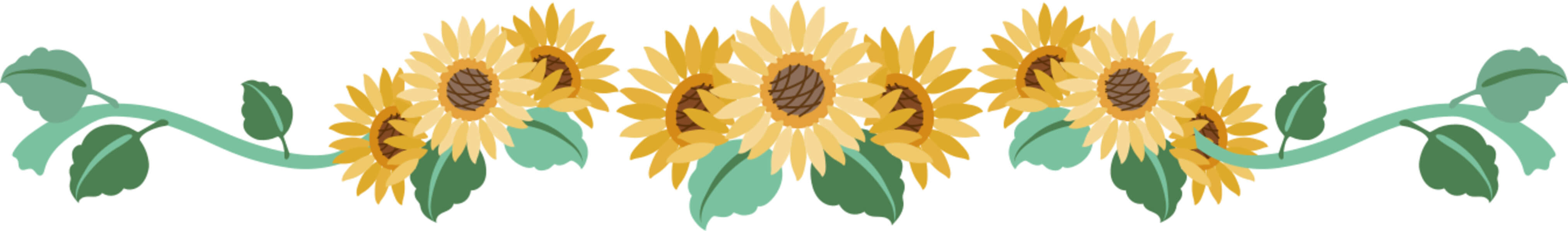 Download Yellow Sunflowers Bouquet with Green Leaves in Arrow Shape ...